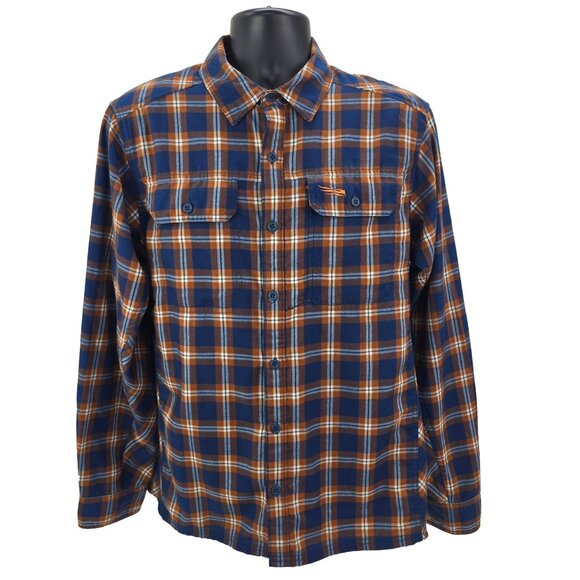 Sitka Gear | Shirts | Sitka Gear Frontier Shirt Mens Medium Blue Plaid ...